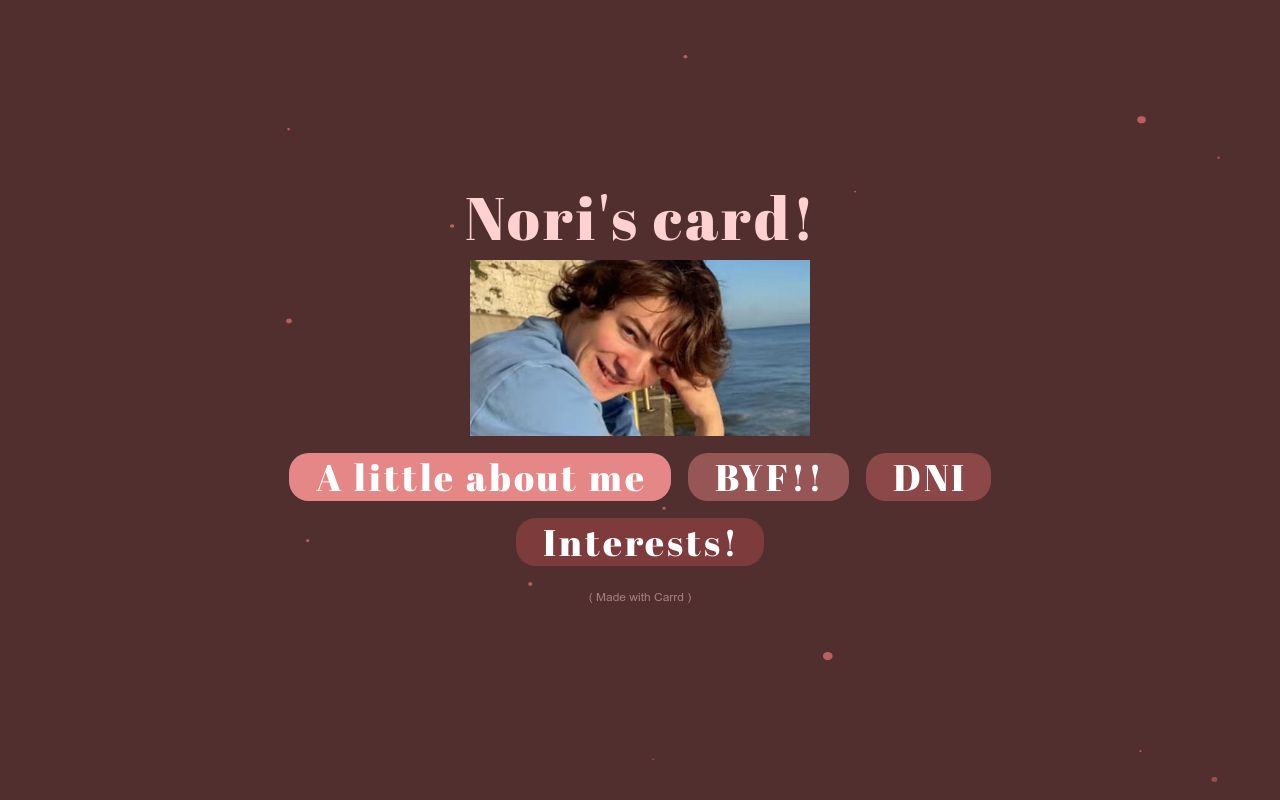 Nori's card!